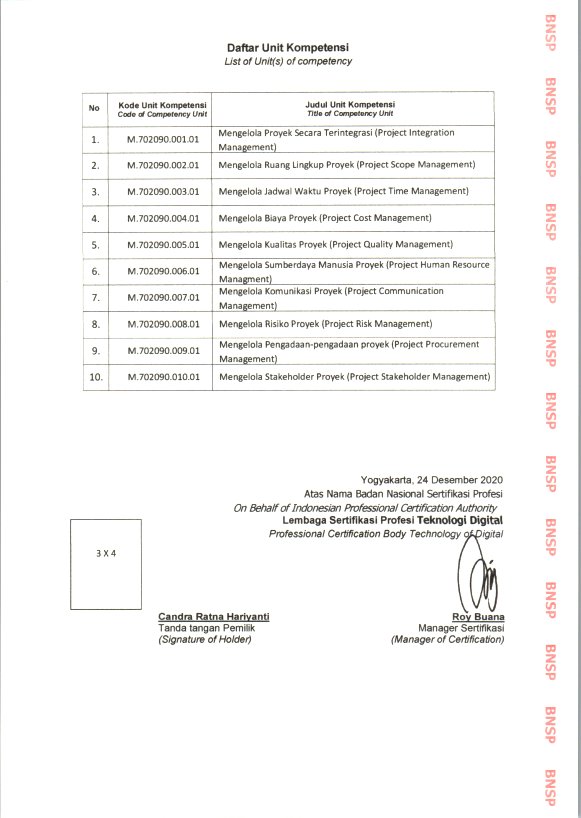 Lembaga Sertifikasi Profesi terlisensi BNSP - LSP Teknologi Digital