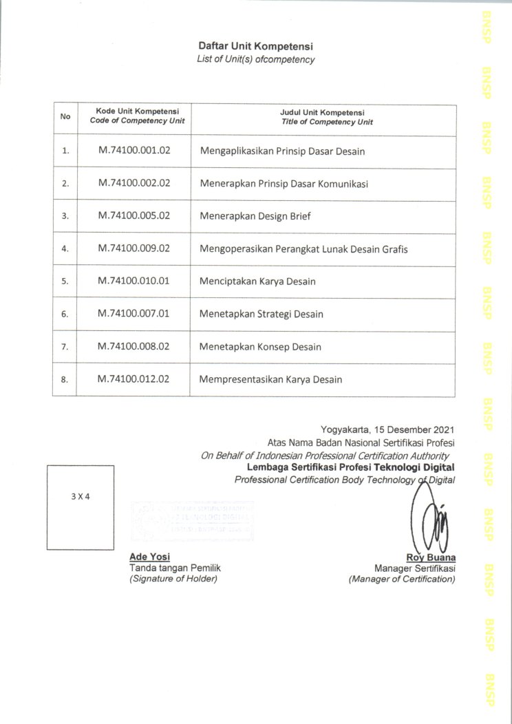 Lembaga Sertifikasi Profesi terlisensi BNSP - LSP Teknologi Digital